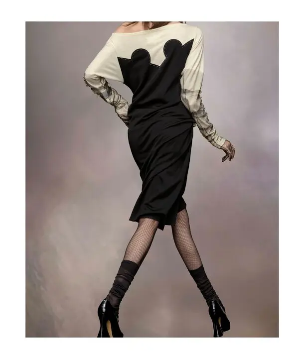 MAISON MARGIELA Patchwork Long-sleeve Dress
