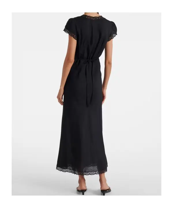Rixo Lace Trim Mid-length Dress