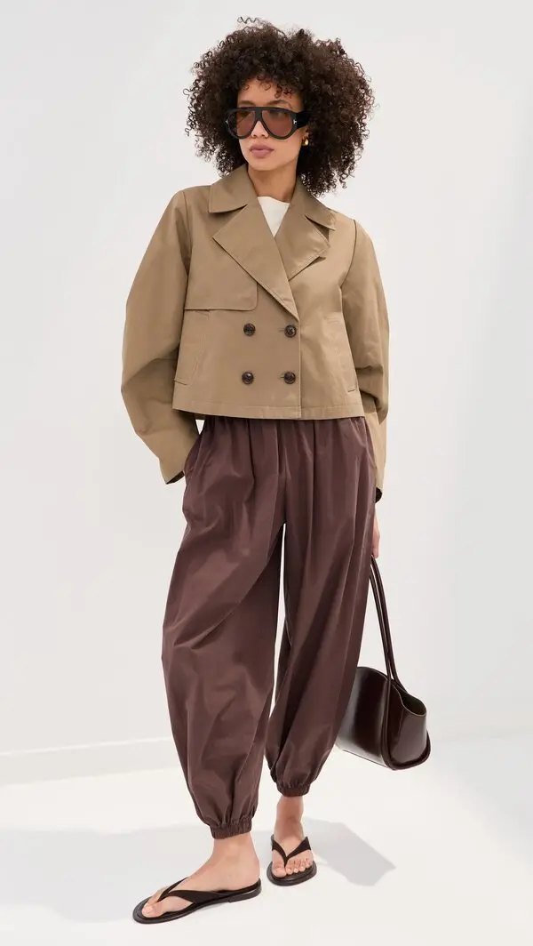 LE BOP Hardy Cropped Trench Coat