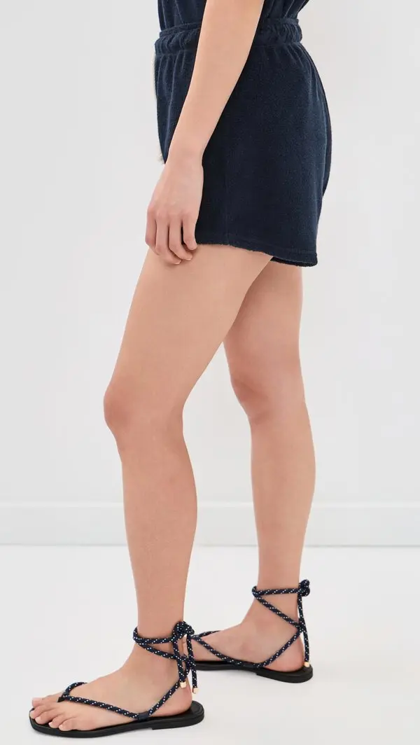 PERFECTWHITETEE Terry Sweat Shorts With Drawstring Waist