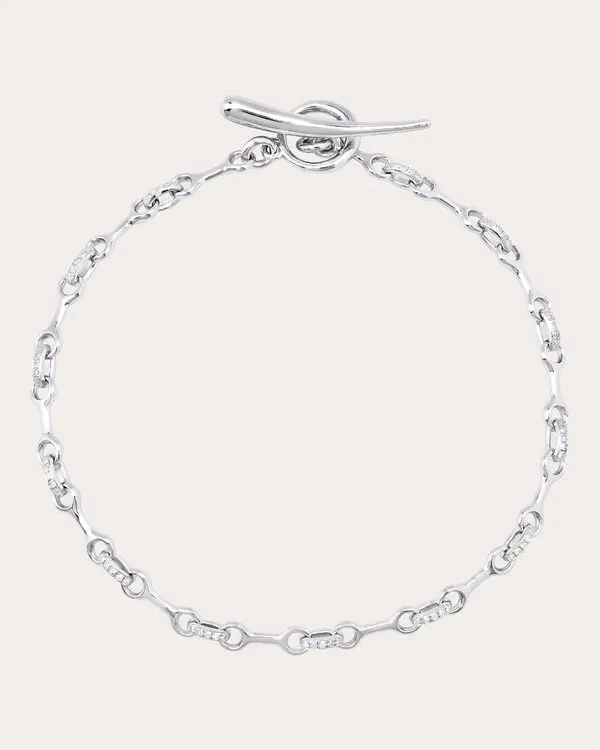 GABRIELA ARTIGAS Diamond Pavé 10mm Connector Bracelet