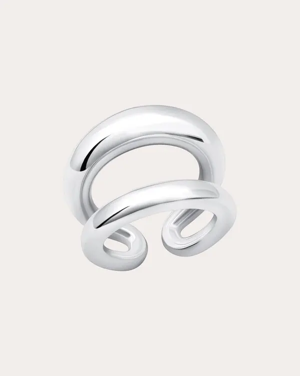 GABRIELA ARTIGAS Grande Twin Tusk Ring - Silver