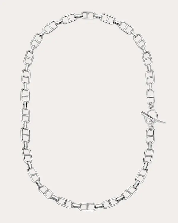 GABRIELA ARTIGAS Sterling Stirrup Link Chain Necklace - Silver