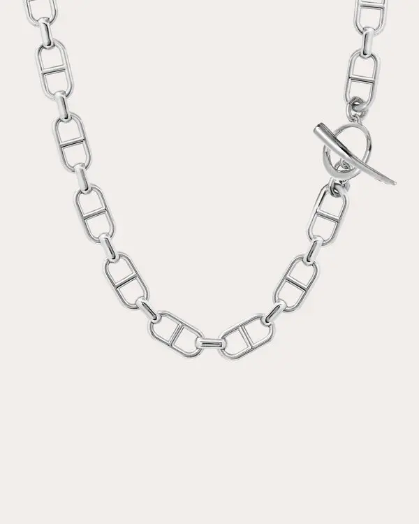 GABRIELA ARTIGAS Sterling Stirrup Link Chain Necklace