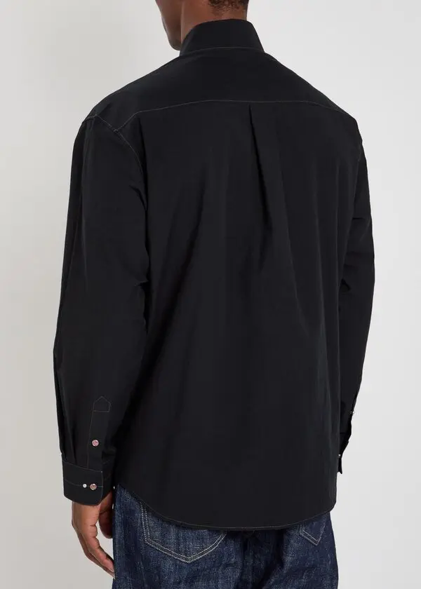 LEMAIRE Stud-embellished Cotton-poplin Shirt