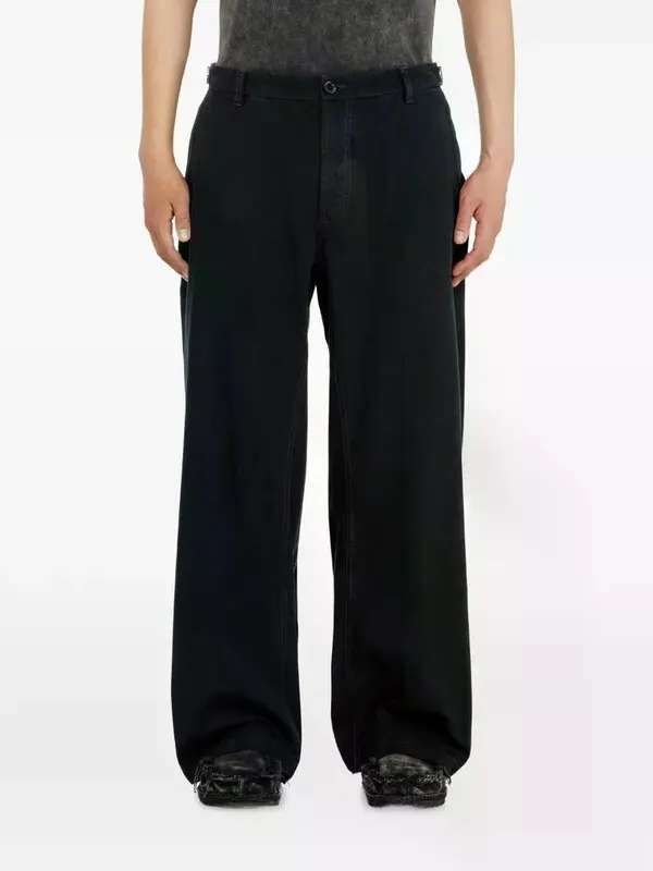 DIESEL® Cotton Wide-leg Trousers