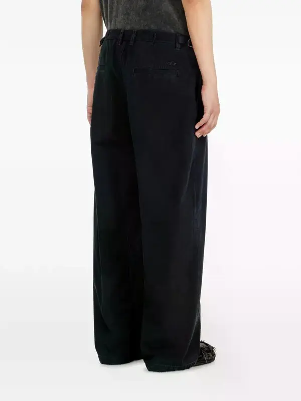 DIESEL® Cotton Wide-leg Trousers
