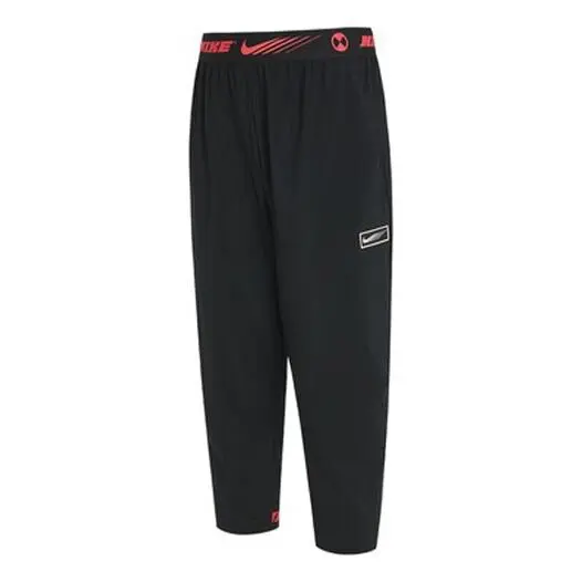 Nike Sport Clash Casual Fitness Training Sports Cropped Pants/trousers - Black