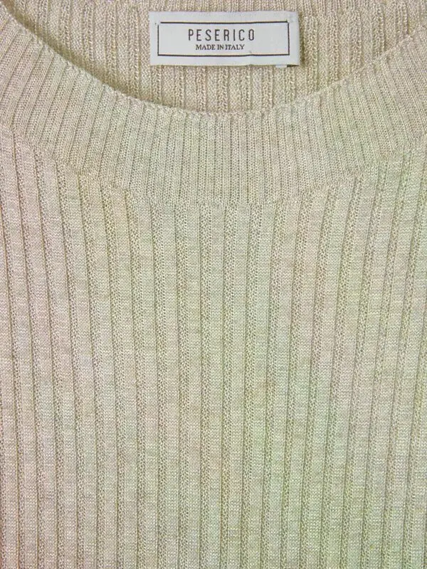 Peserico Ribbed Knit Sleeveless Top - Neutrals
