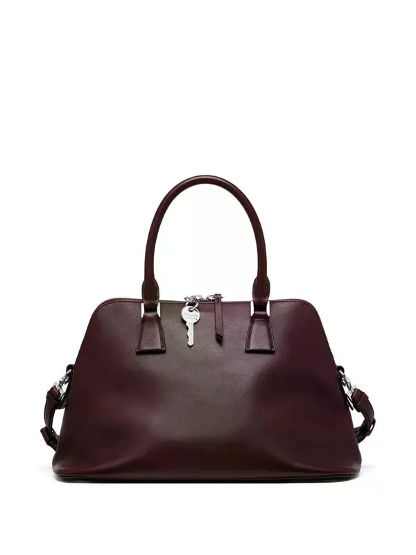 MAISON MARGIELA 5ac Soft Medium Leather Tote Bag - Red