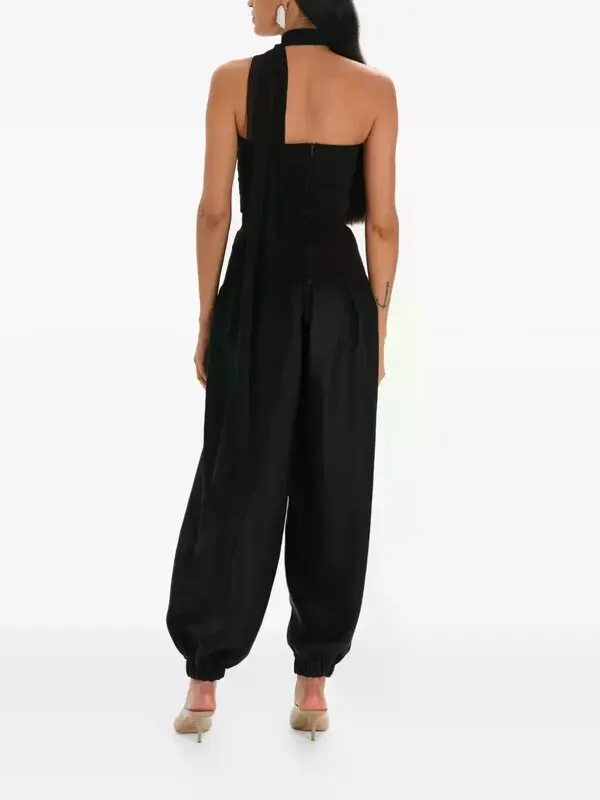 MANURI Elsa Draped Panel Halter Neck Top