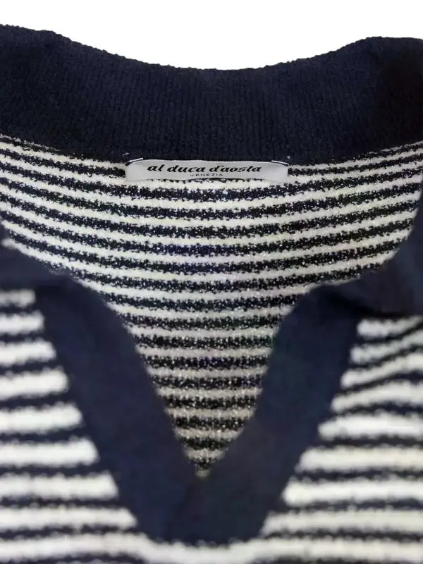 AL DUCA D’AOSTA 1902 Striped Short-sleeve Polo Shirt