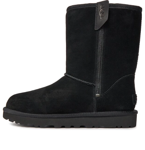 UGG Classic Short Bailey Zip Boot - Black