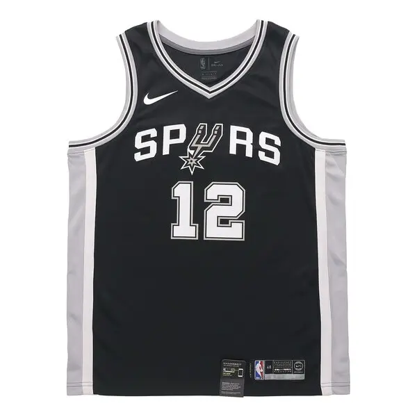 Nike Aldridge Spurs Basketball Jersey - Black/white