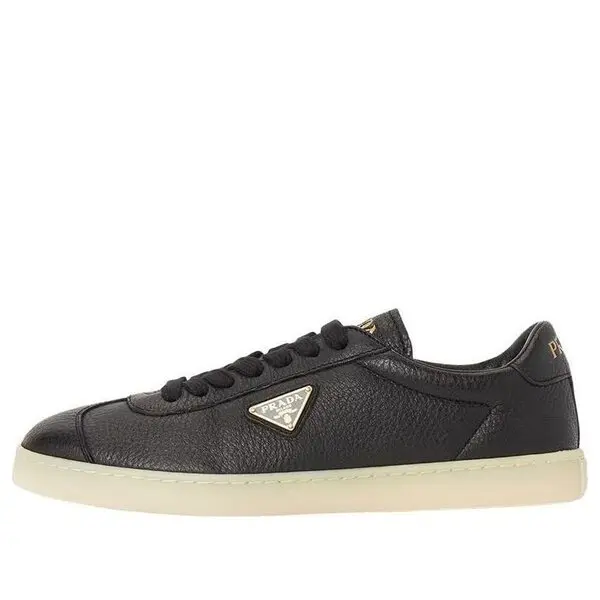 Prada Deerskin Leather Sneaker - Black