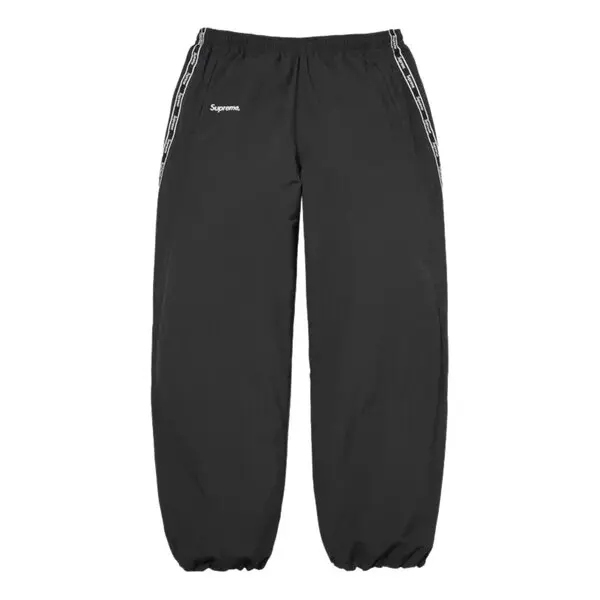 Supreme Ss26 Logo Taping Track Pant - Black