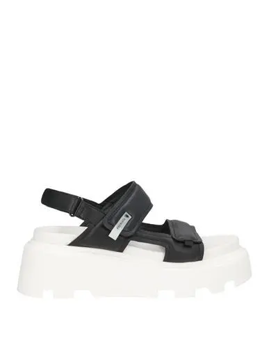 Premiata Technical Leather Sandals - Black