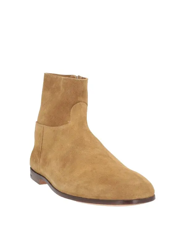 Premiata Mustard Leather Ankle Boots