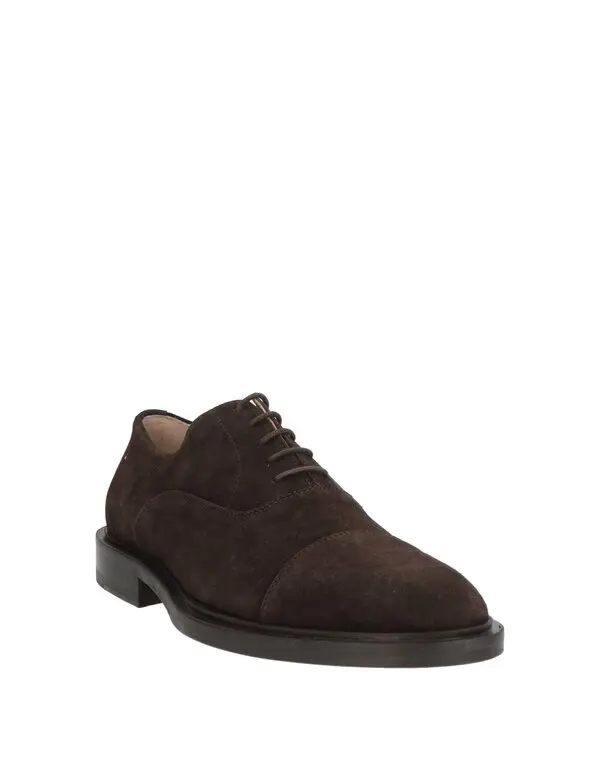 TESTONI Dark Leather Lace-up Oxford Shoes