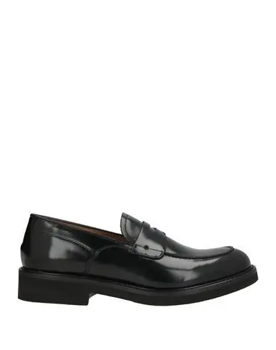 TESTONI Glossed Leather Penny Loafers - Black
