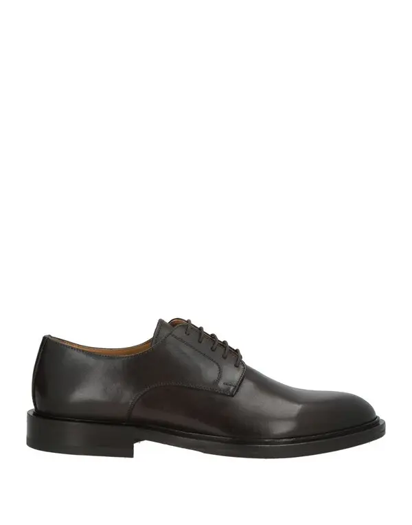 TESTONI Dark Calfskin Derby Shoes