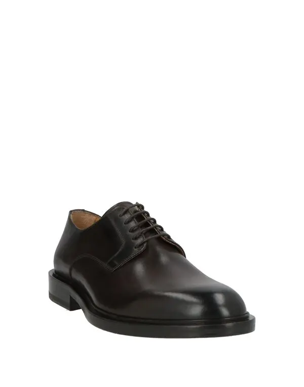 TESTONI Dark Calfskin Derby Shoes