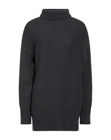 ALYSI Turtleneck Merino Wool And Cashmere Sweater - Grey