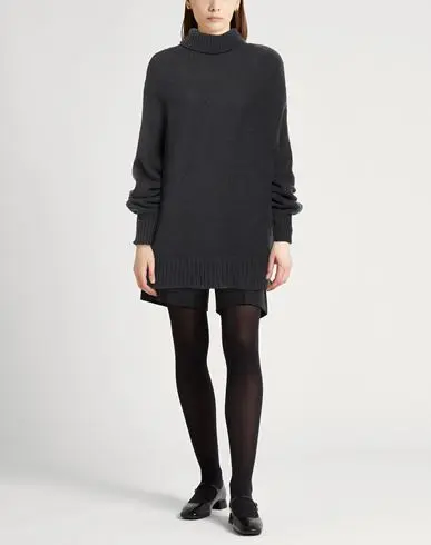 ALYSI Turtleneck Merino Wool And Cashmere Sweater - Grey