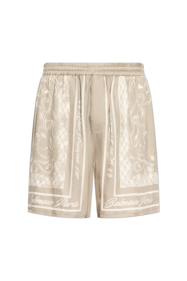 Balmain Printed Viscose Shorts