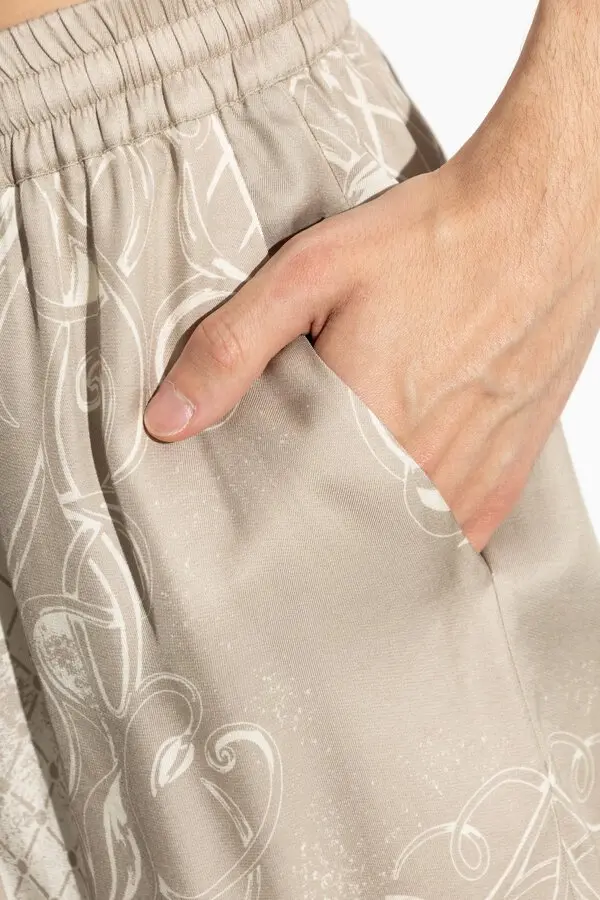 Balmain Printed Viscose Shorts