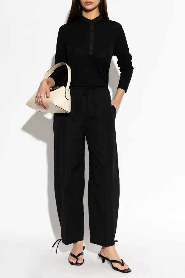 TOTEME Long Sleeve Wool Blend Top