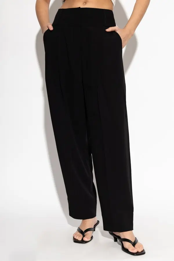 TOTEME Pleated Wide-leg Trousers - Black