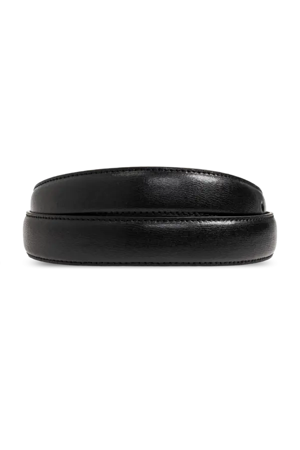 TOTEME Slim Leather Belt With Gold-tone Buckle