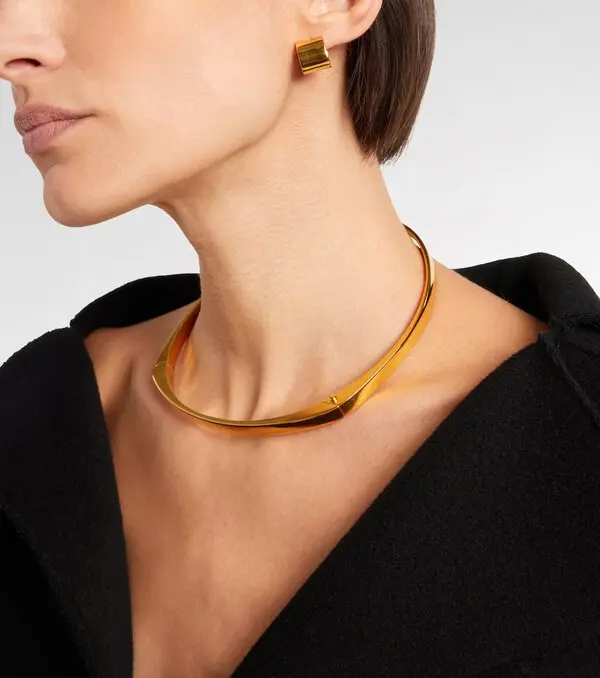 TOTEME Signature Petite Huggie Earrings - Gold