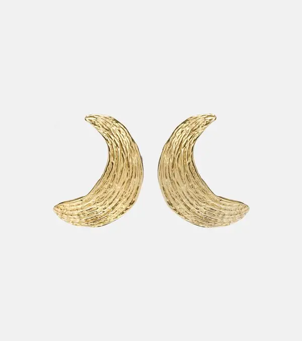 YSSO Broken Shell 24kt -plated Earrings - Gold