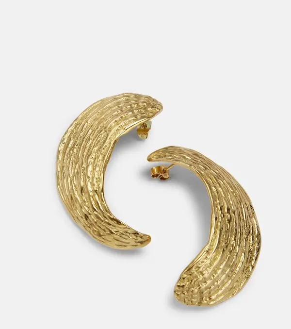 YSSO Broken Shell 24kt -plated Earrings