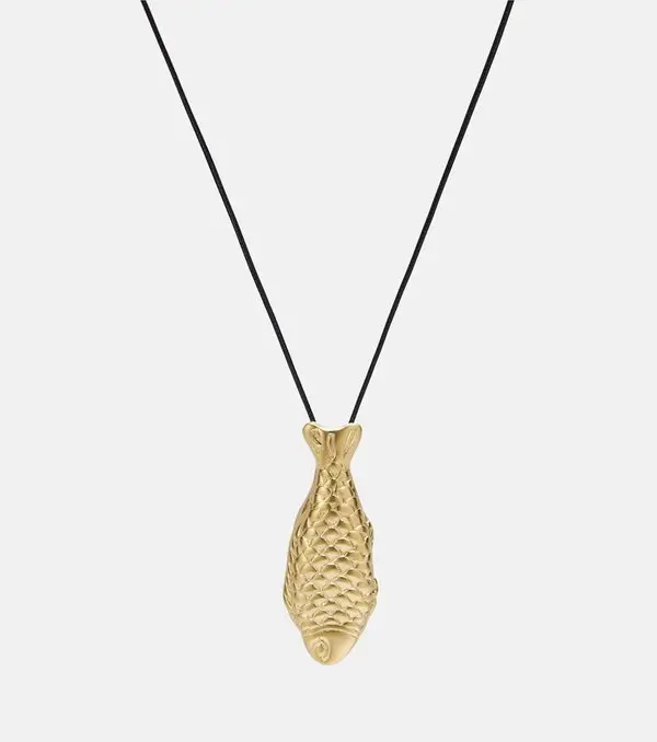 YSSO Catch Fish 24kt -plated Pendant Necklace - Gold