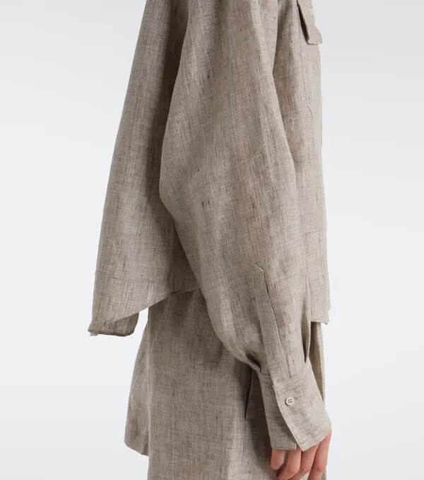 Brunello Cucinelli Linen Shirt - Grey