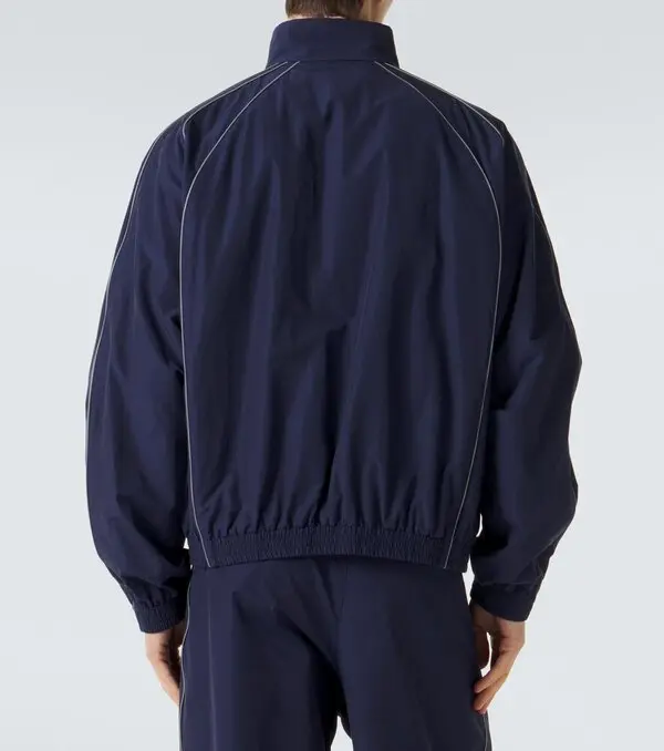 Balenciaga Cotton-blend Track Jacket - Blue