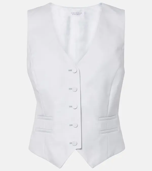 Gabriela Hearst Coleridge Wool And Silk Vest - Blue