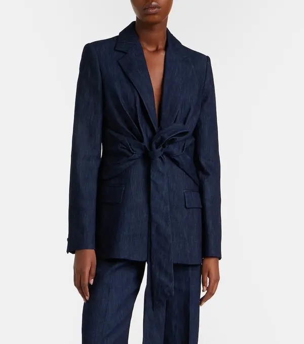 Gabriela Hearst Grant Denim Blazer - Blue