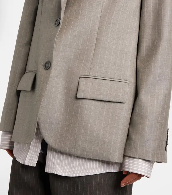 Acne Studios Striped Wool Jacket