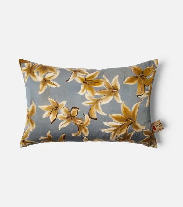 THE HOUSE OF LYRIA Lucilla Floral Cushion - Blue