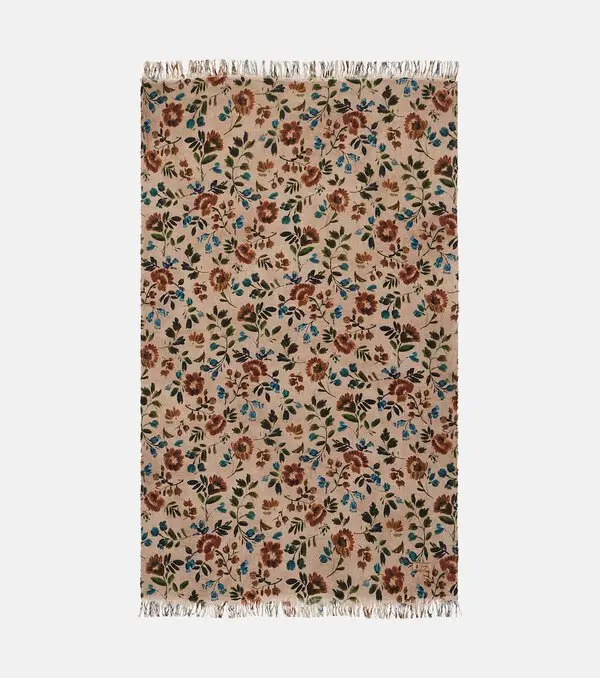 THE HOUSE OF LYRIA Sollievo Floral Linen Tablecloth - Multicoloured
