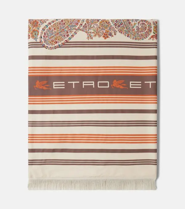 Etro Ischia Paisley Cotton Beach Towel - Beige