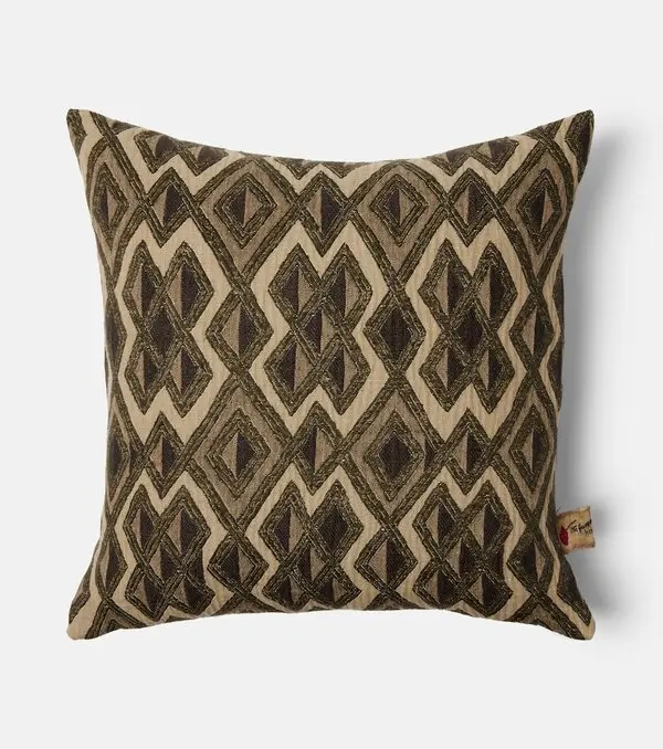THE HOUSE OF LYRIA Zefiro Linen Cushion - Multicoloured