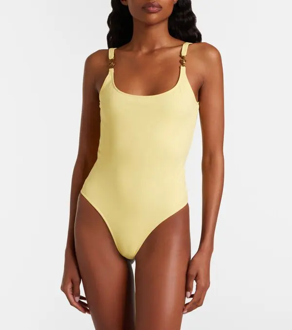 Versace Medusa One Piece Swimsuit - Yellow