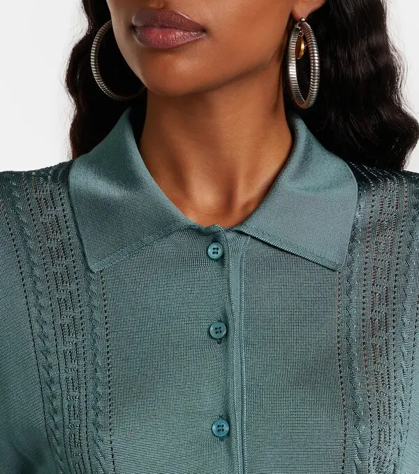 Versace Metallic-effect Minidress