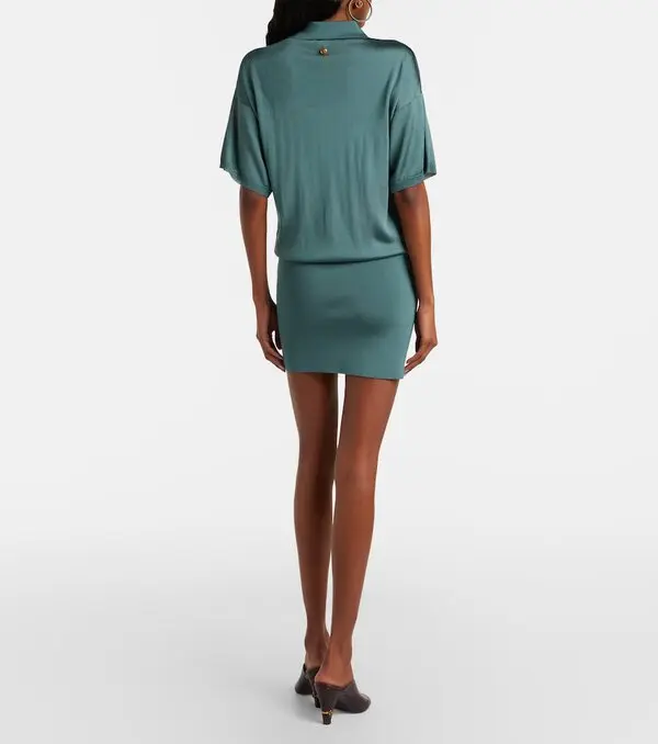 Versace Metallic-effect Minidress