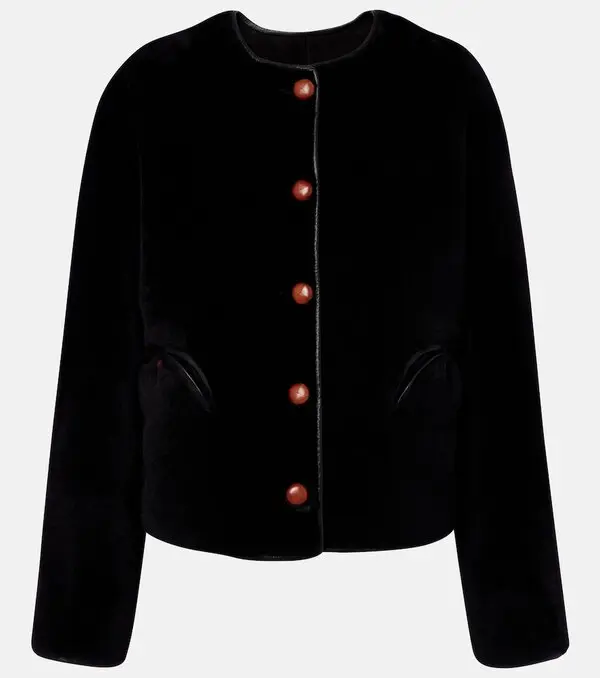 BLAZÉ MILANO Gliss Shearling Jacket - Black
